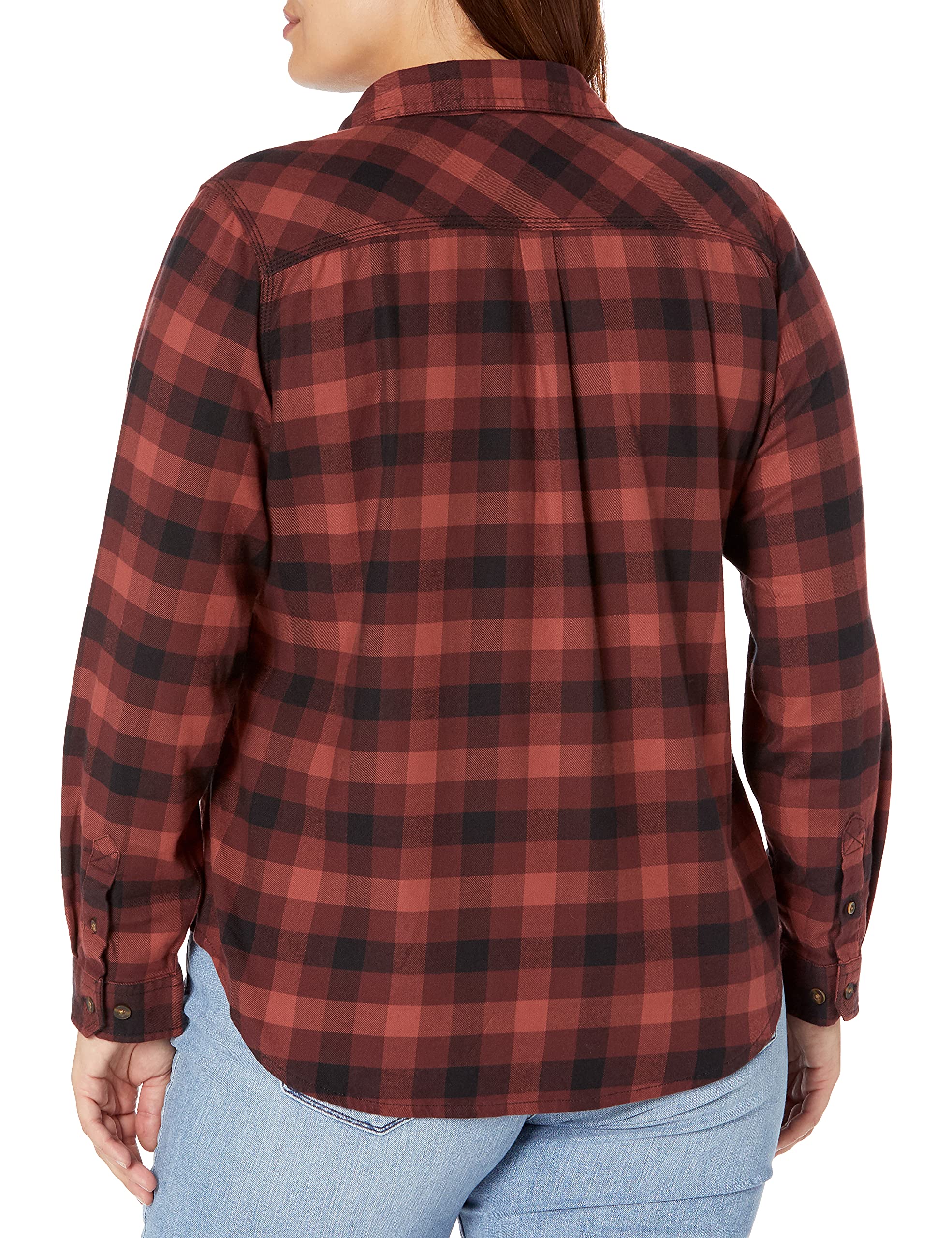 Carhartt Women's Rugged Flex Hamilton Shirt (Regular and Plus Sizes), Gravel, Small