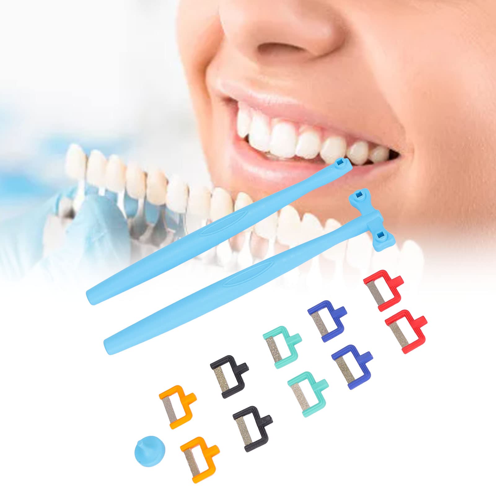 Enamel Reduction Strip, Ergonomic Interproximal Enamel Reduction Kit Dental for Dental Clinic