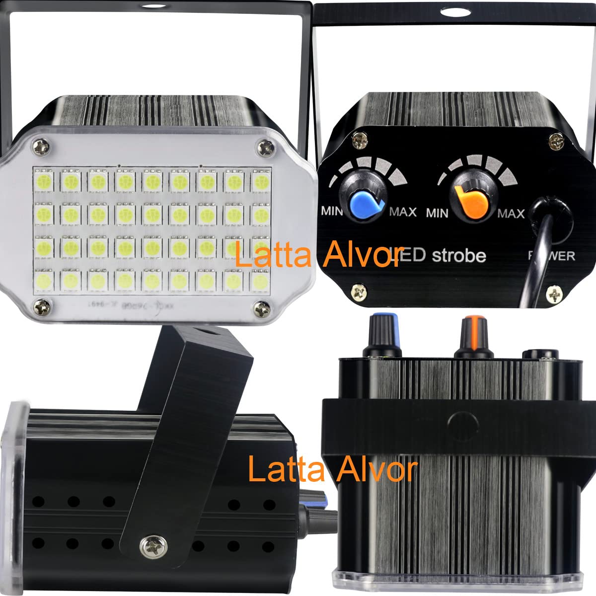 Strobe Lights Stage Light 36 LED Mini Disco LIghts Flash Strobe Lighting with Sound Activated and Speed Control for Party Wedding DJ Disco Bars KTV Lights (white)