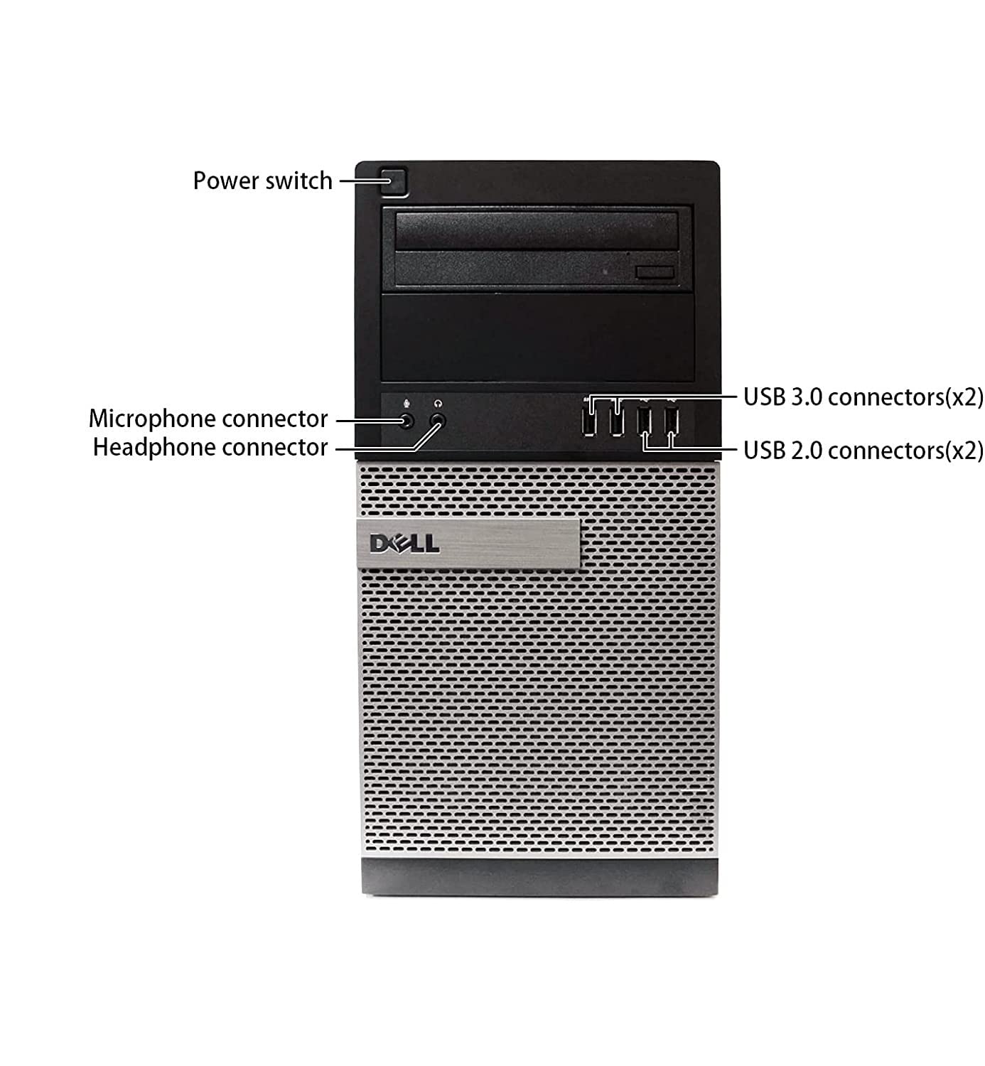 Dell Gaming PC Tower Desktop Computer - GeForce GTX 1650 4GB GDDR5, Core i7 16GB RAM, 256GB SSD Hard Drive, HDMI, Keyboard & Mouse, USB WiFi, Windows 10 Pro 64-bit(Renewed)