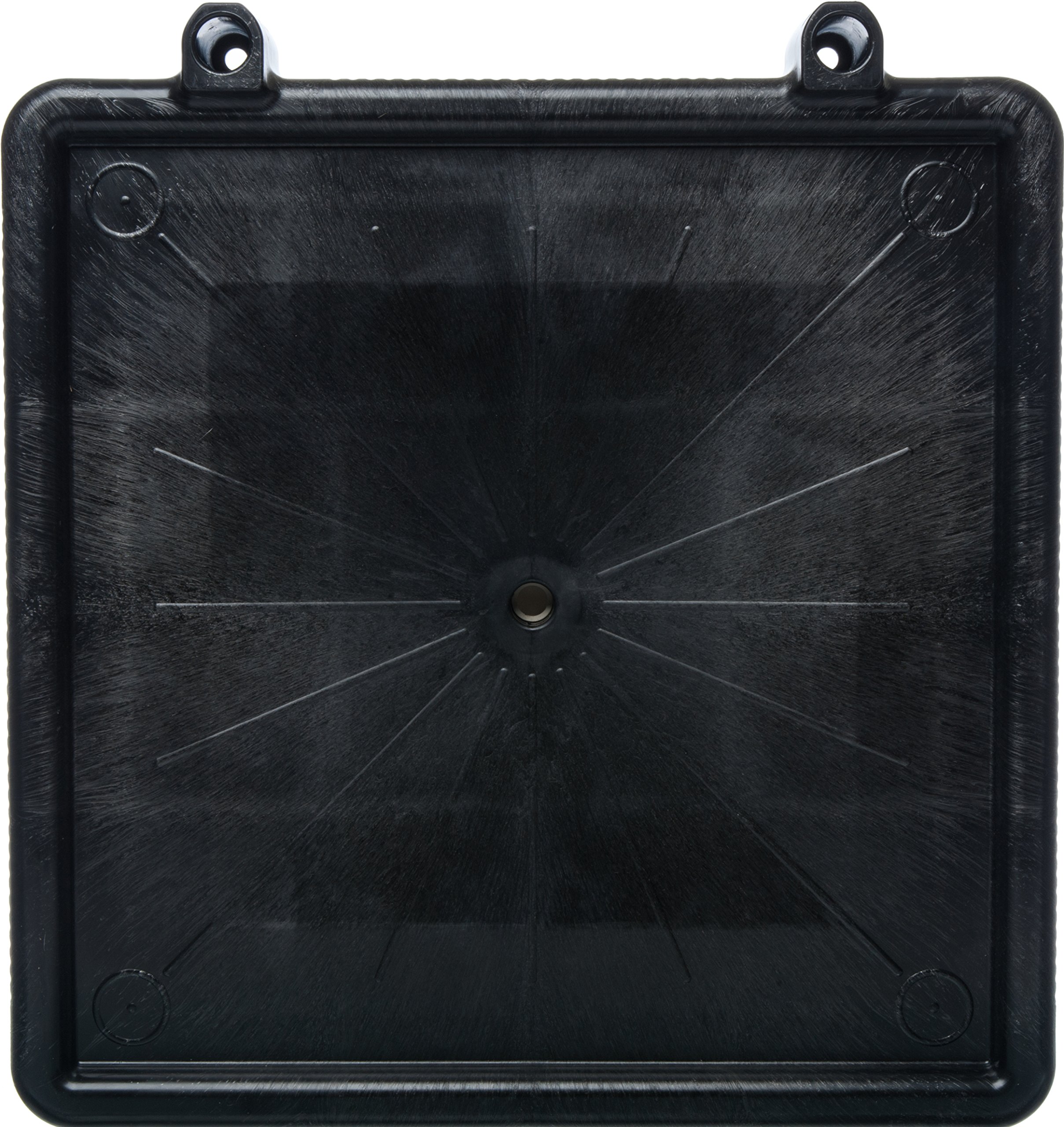 Carlisle FoodService Products E-Z Glide Warewashing Rack Dolly Dishwashing Rack Dolly with Drain for Kitchen and Restaurants, Plastic, 22.5 X 22.5 X 8 Inches, Black