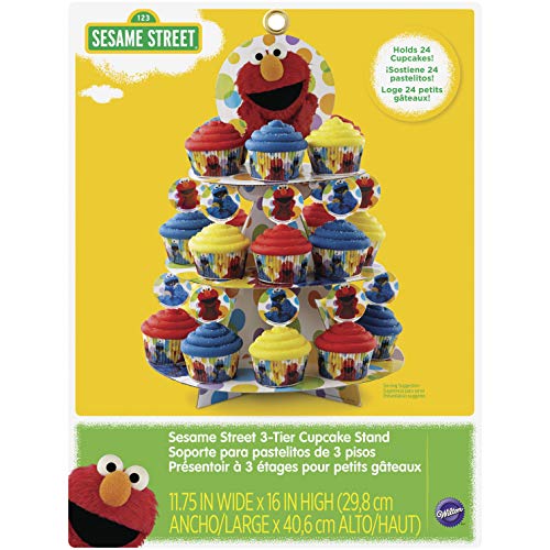 Wilton Sesame Street Cupcake Tower, Multicolor