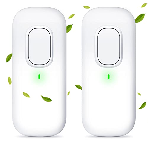 Negative Ion Generator 2 Pieces Home Plug in Air Purifier Portable Air Freshner White Mobile Air Ionizer Filterless Plug in Air Filter Highest Output Air Cleaner for Remove Dust, Odor, Pollutants