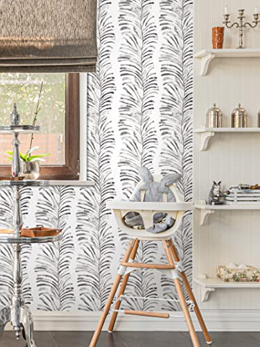 Modern Peel and Stick Wallpaper Boho Contact Paper for Cabinets Brown Wallpaper for Bedroom Self Adhesive Wallpaper Removable Stripe Wall Paper for Nursery Herringbone Shelf Drawer Liner17.3β x 78.7β