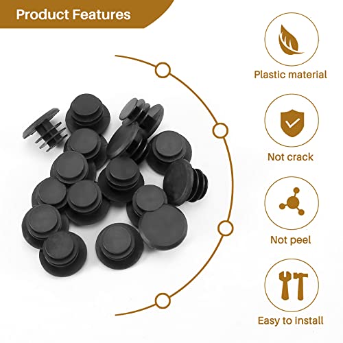 Coasta 100 Pcs Handlebar Bar End Plugs Plastic Bike Handlebar Bar End Caps for Road Mountain Bike Bicycle
