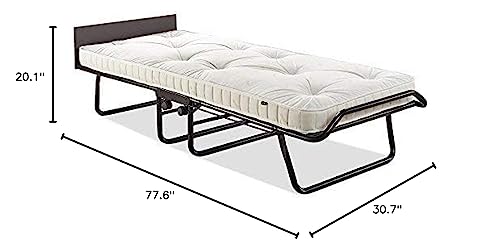 Jay-Be Visitor Folding Guest Bed with Micro e-Pocket Spring Mattress, Regular