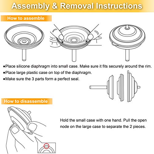 Nenesupply Long Stem Backflow Protector Use Medela Pump Parts Breastshield on Spectra S1 S2 and 9 Plus Breastpumps. Not Original Spectra Pump Parts Inc 2 Long Backflow Protectors