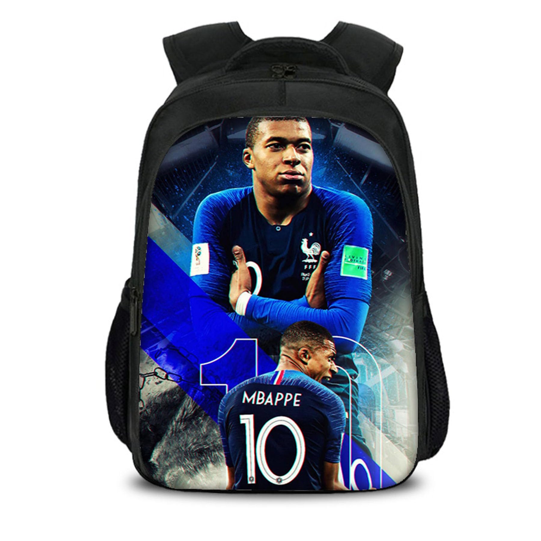 College Water Resistant Book Bag Basic Daypack,Kylian Mbappe Backpack,PSG Graphic Rucksack for Travel