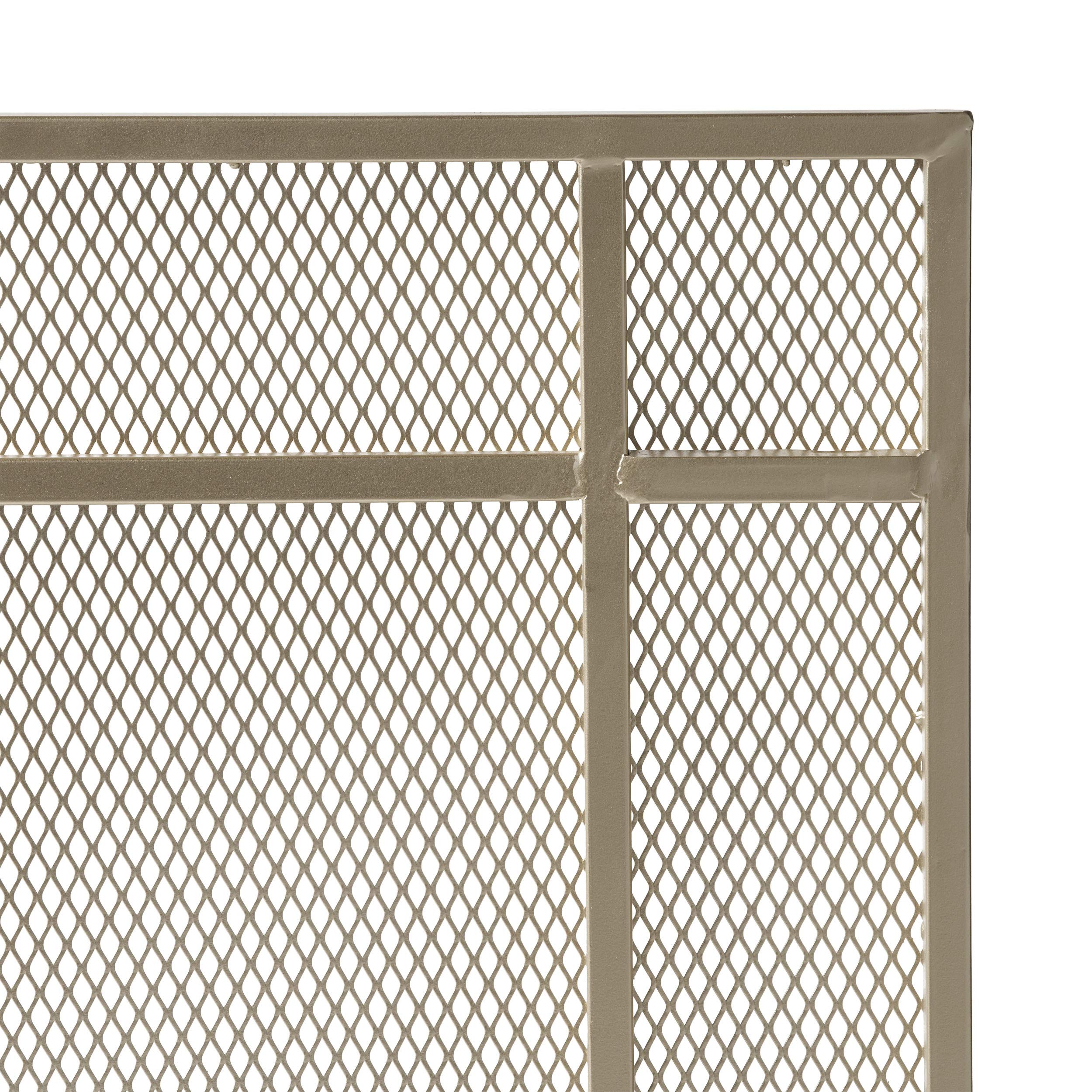 Christopher Knight Home Markus Modern Single Panel Iron Firescreen, Gold Finish