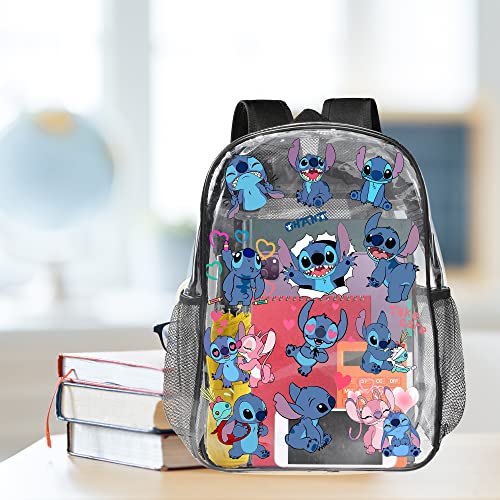 Clear Backpack Water Proof Transparent Travel Backpack Cute School Travel Backpack for Kids Women Men Hiking