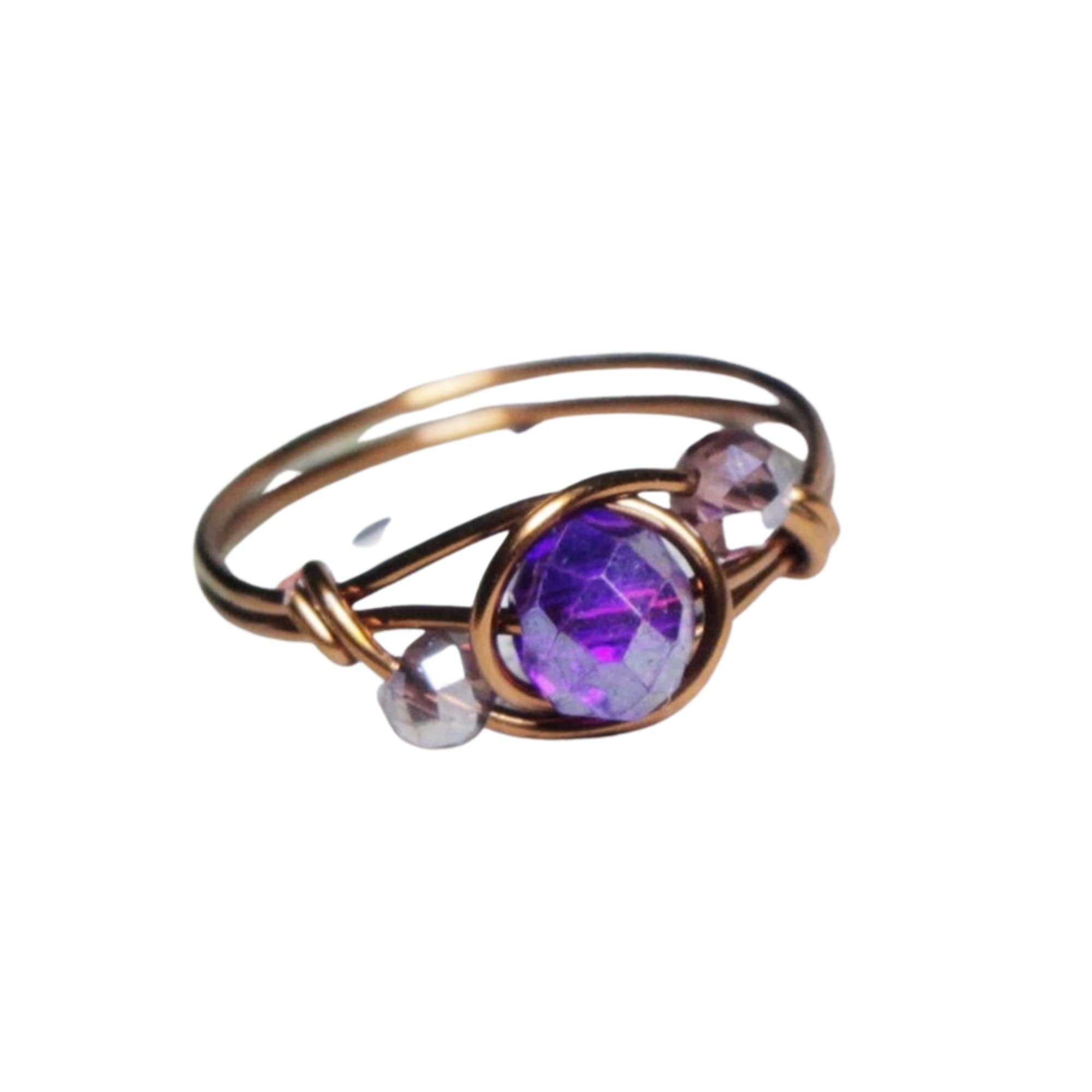 Copper Wire Rings Handmade Bronze Rings Mother's Day Gifts for Mother's Day. (8)