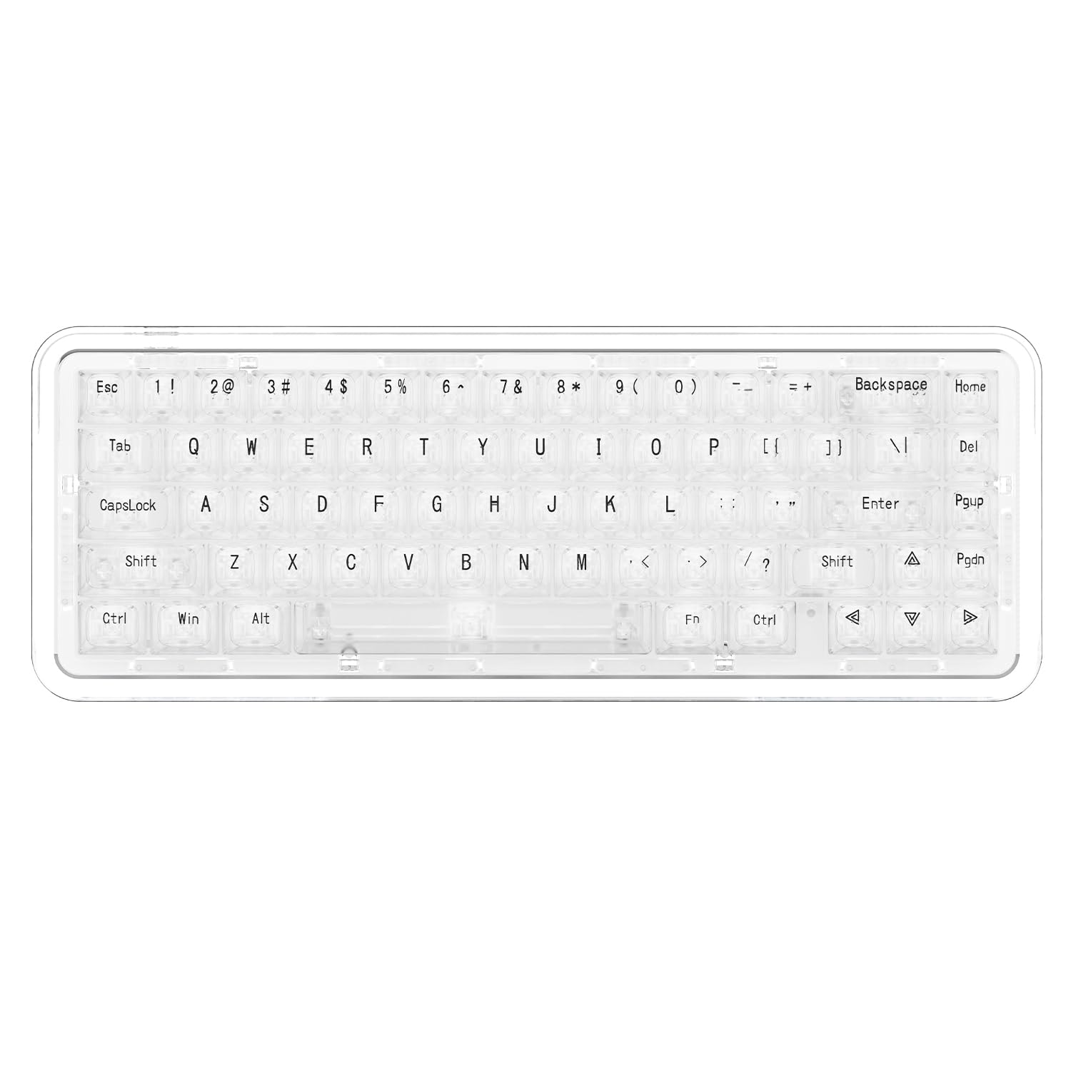 FIRSTBLOOD ONLY GAME. B67 67 Keys Acrylic Transparent Triple Modes Mechanical Keyboard, 2.4G Wireless/Bluetooth 5.0/USB Wired, Hot-Swappable 38g Crystal Linear Switch, 3750mAh Battery, RGB Backlit