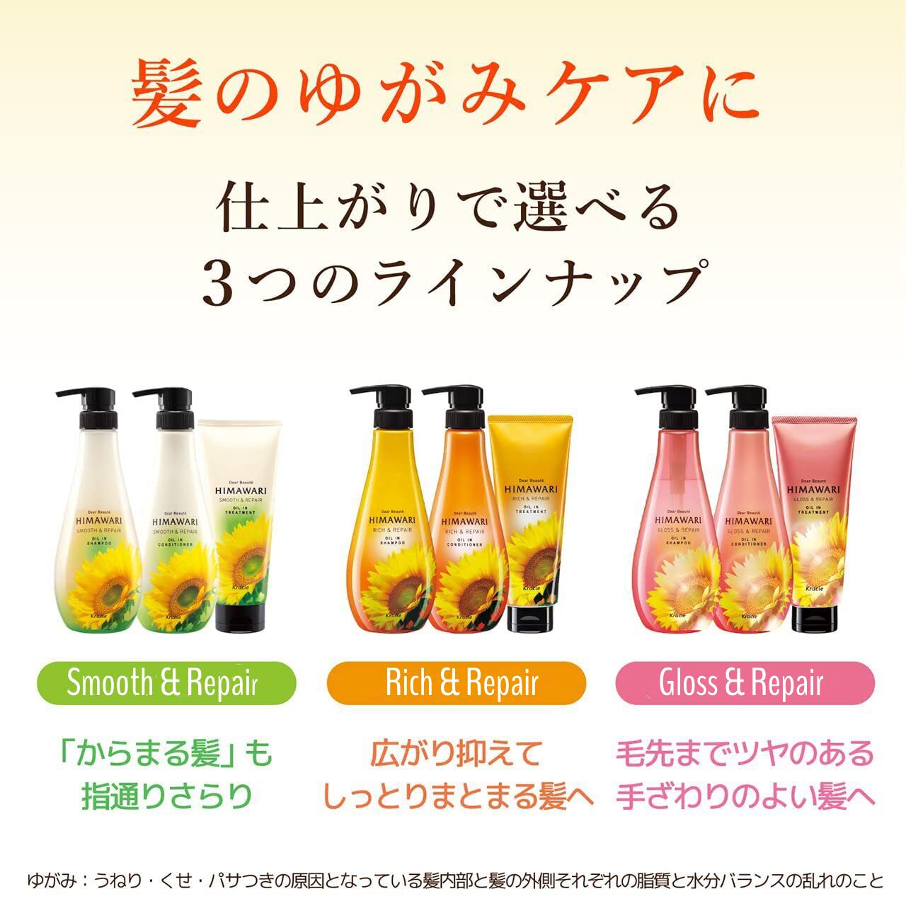Dear Beaute Himawari Oil in Shampoo -Smooth & Repair Refill Pack