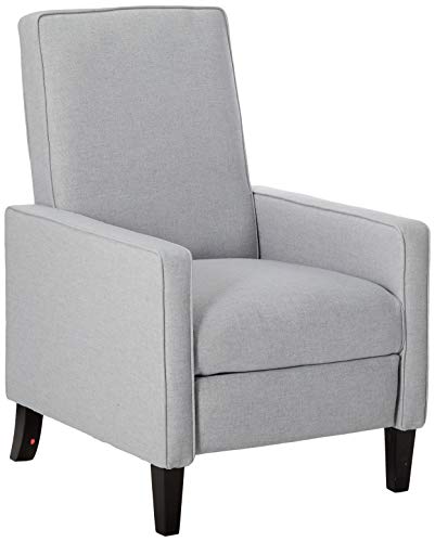 Christopher Knight Home Darvis Fabric Recliner, Light Grey
