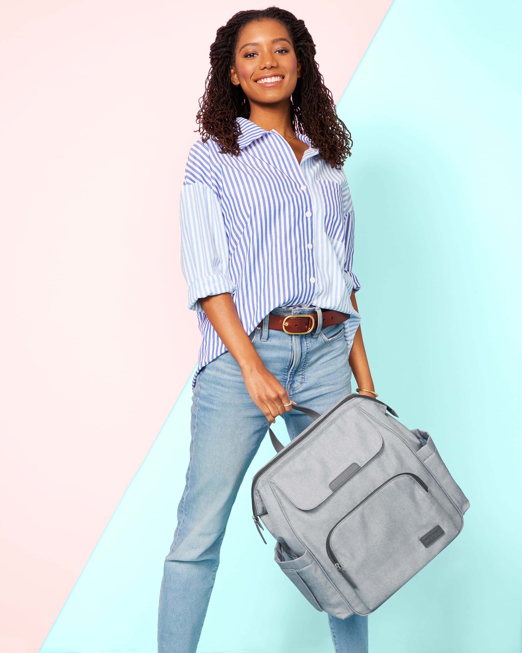 Simple Joys by Carter's Everyday Diaper Backpack, Grey, One Size