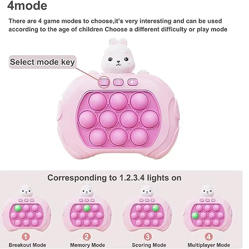 Quick Push Bubble Competitive Game Console Series ,Series Creative Decompression Game Console,Decompression Puzzle Game Machine Multiple Game Modes Toy for Kids