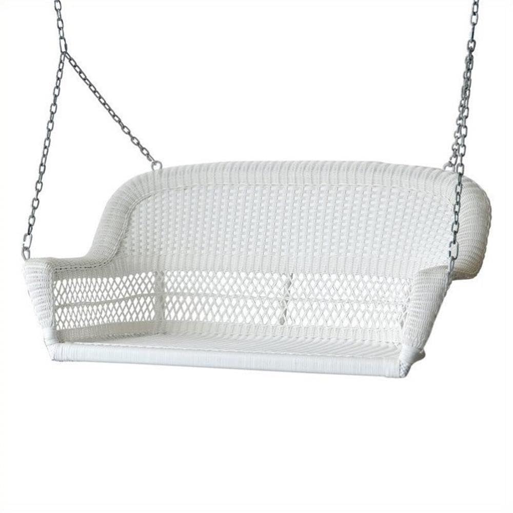Jeco W00206S-B Resin Wicker, White
