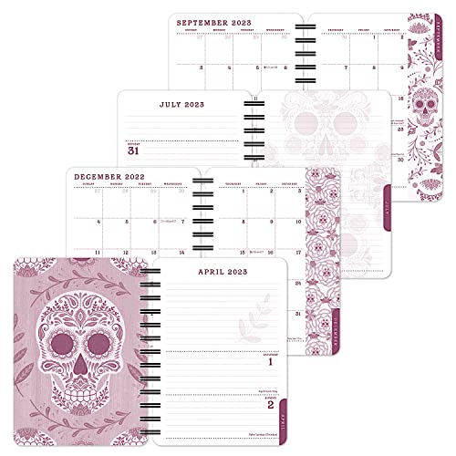 Sugar Skull 2022 - 2023 On-the-Go Weekly Planner: 17-Month Calendar with Pocket (Aug 2022 - Dec 2023, 5" x 7" closed)