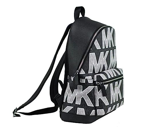 Michael Kors Cooper Black Signature PVC Graphic Logo Backpack BookWomen's Women's Bag