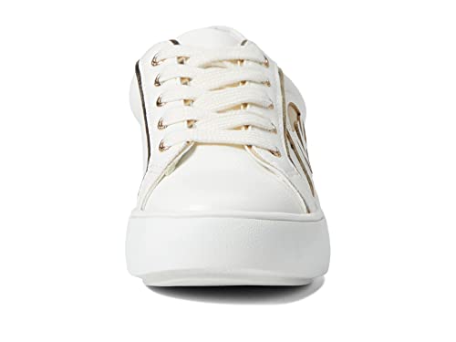 Michael Kors Girl's Jordana Poppy (Little Kid/Big Kid) White Smooth 3 Little Kid M