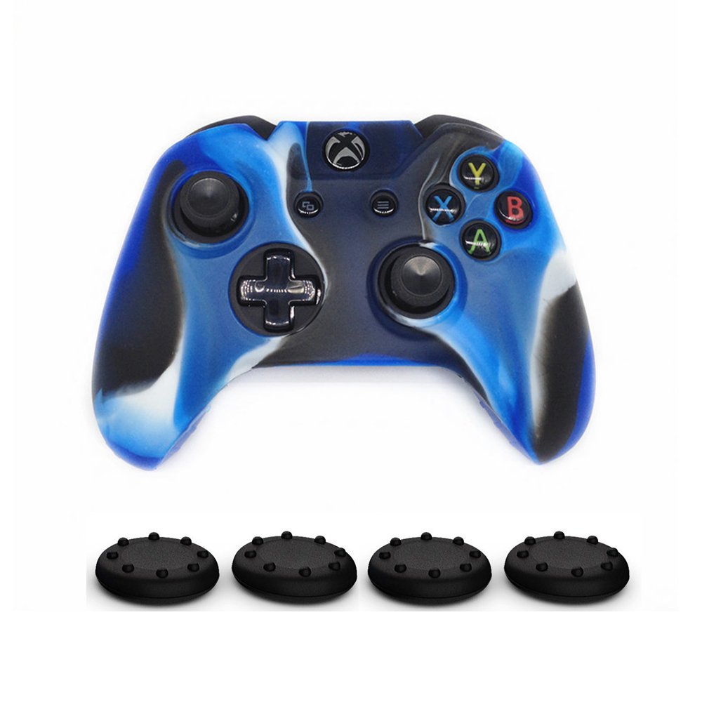 Controller Protective Case for Xbox One, CALLANY 3 Pack Soft Anti-Slip Silicone Controller Cover Skins with Thumb Grips Set