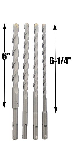 Erie Tools 20 Piece SDS Rotary Hammer Concrete Masonry Carbide Tipped Drill Bit Set fit Milwaukee Hilti Bosch