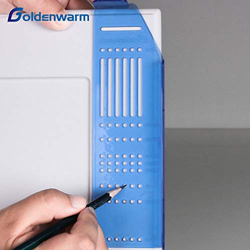 goldenwarm Cabinet Pull Template Door Template Drawer Pull Drill Template 1 Pack - TM160 Cabinet Handle Drill Mounting Drill Mounting Template
