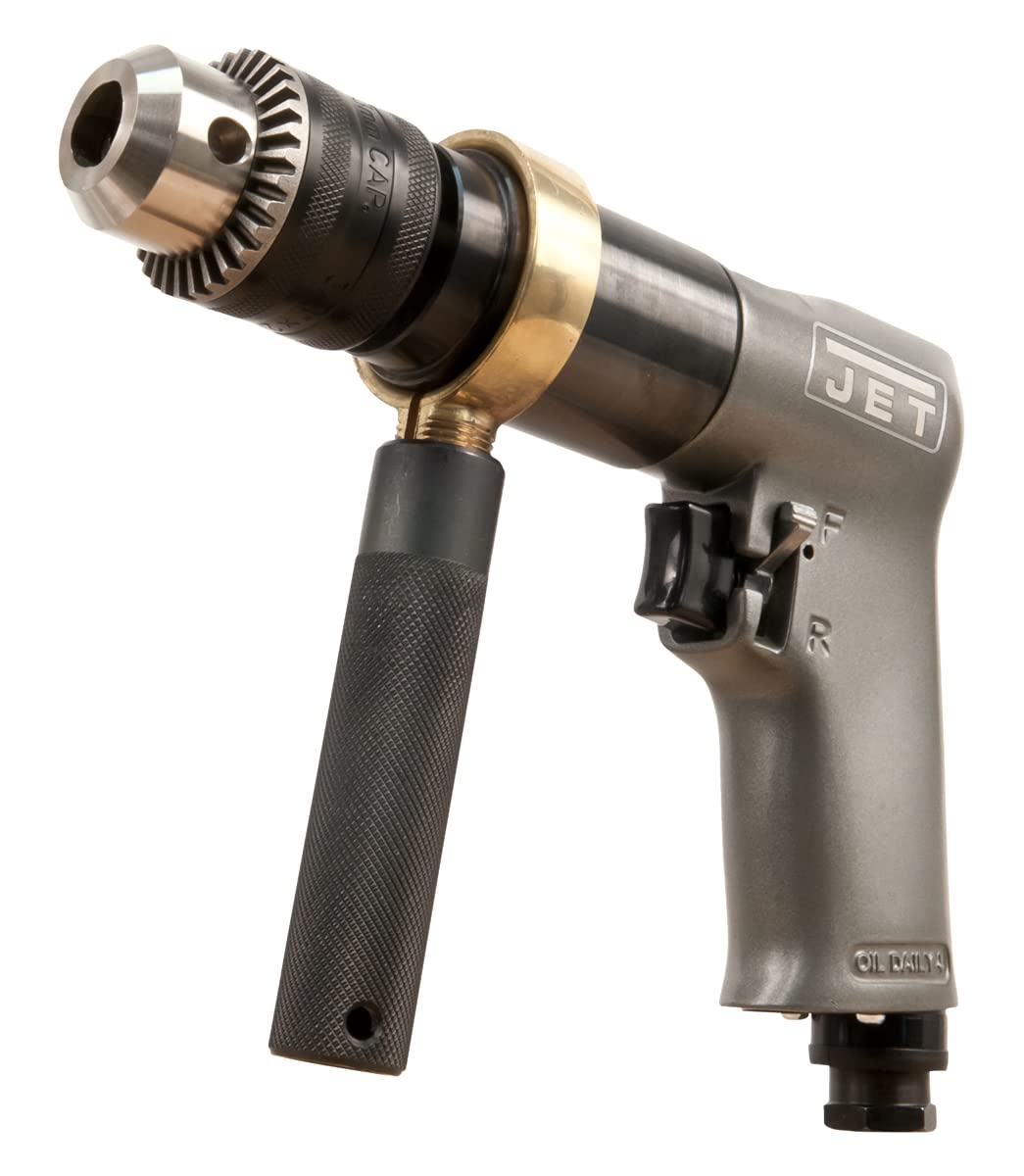 JET 1/2-Inch Pneumatic Reversible Drill, 800 RPM (JAT-601)