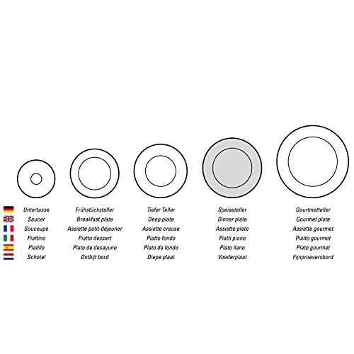 Villeroy & Boch For Me Dinner Plate, 10.5 in, Premium Porcelain, White