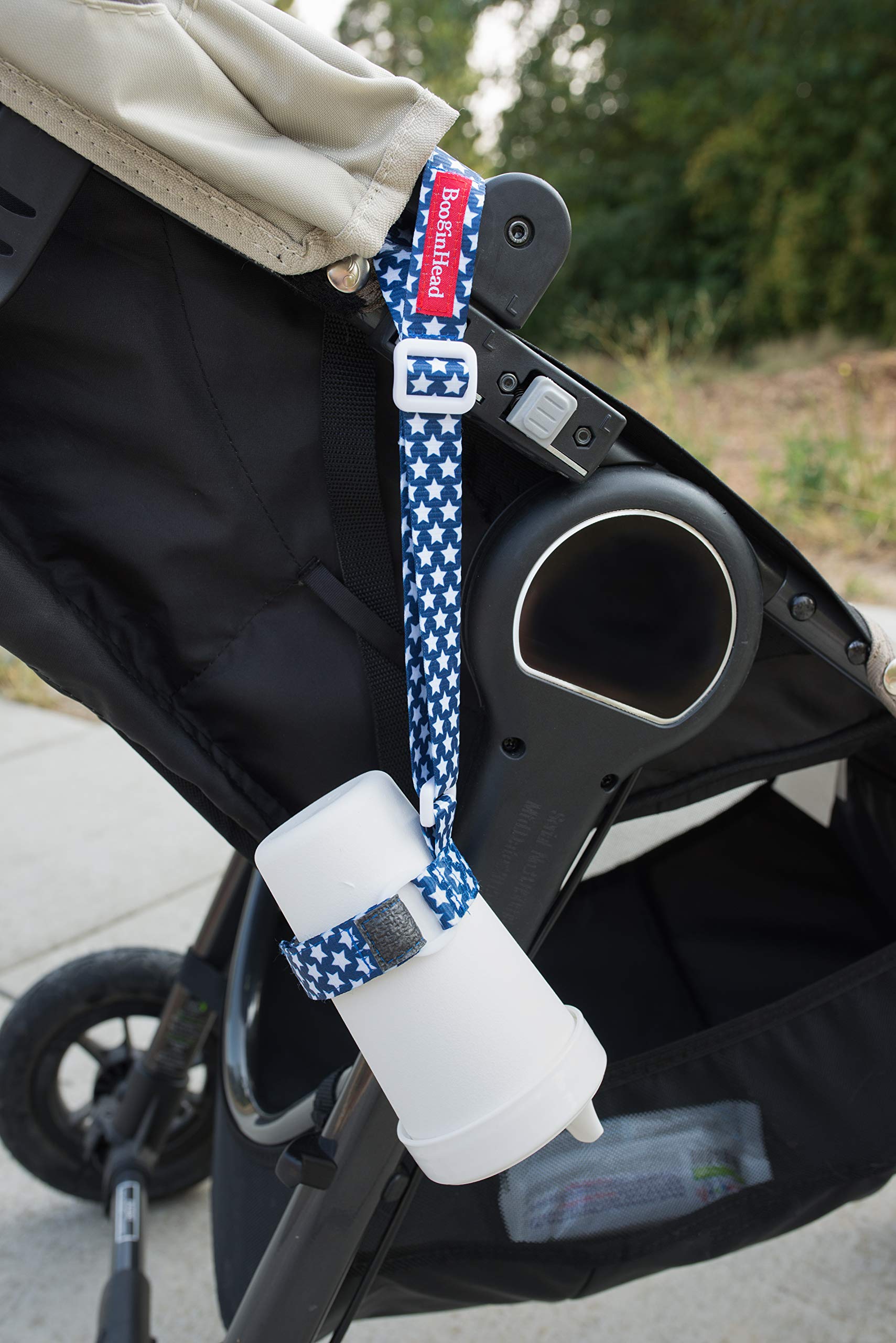 BooginHead SippiGrip Sippy Cup Strap & Baby Bottle Holder, Black & Chevron , 3 Count (Pack of 1)