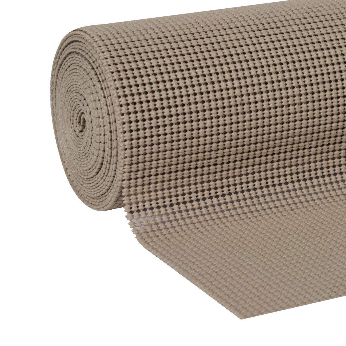 Duck 281874 Select Grip EasyLiner Shelf and Drawer Liner, Non-Adhesive, 20-Inch x 24-Foot, Brownstone, 2 Rolls