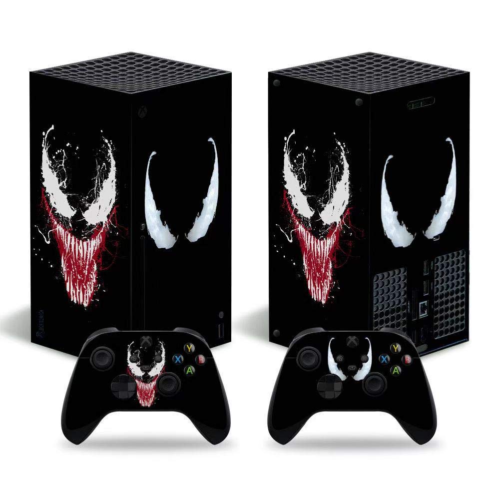 The Console Wrap Xbox Series X Console Skin and Xbox Series X Controller Skins Set, Xbox Series X Skin Wrap Decal Sticker, Venom Decal Kit
