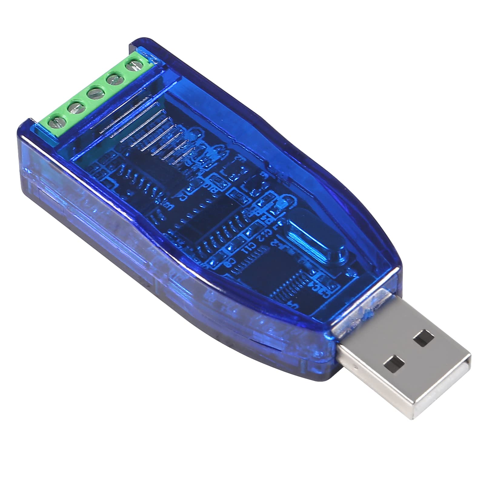 DWEII 2PACK USB to RS485 RS232 Converter with CH340 chip Upgrade Protection RS485 Converter Compatibility V2.0 Standard RS-485 A Connector Board