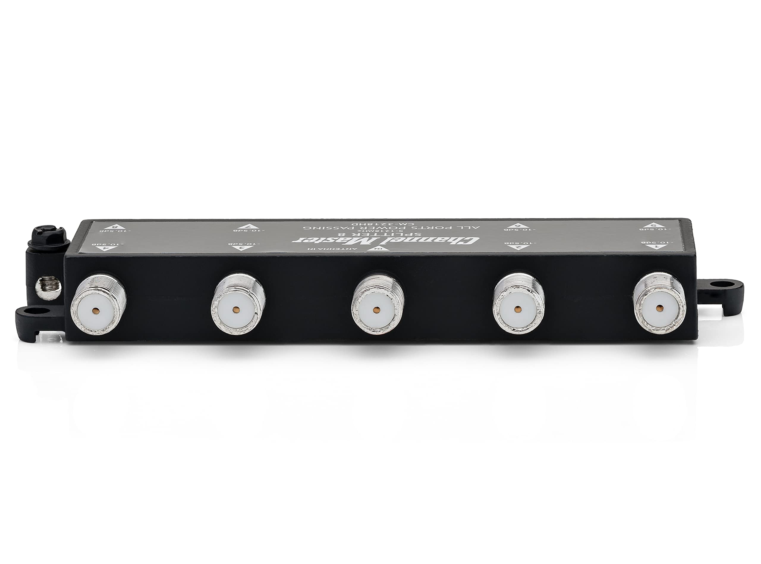 Channel Master Splitter 8, 8-Way Splitter with Power Passing Capability for TV Antenna and Cable Signals