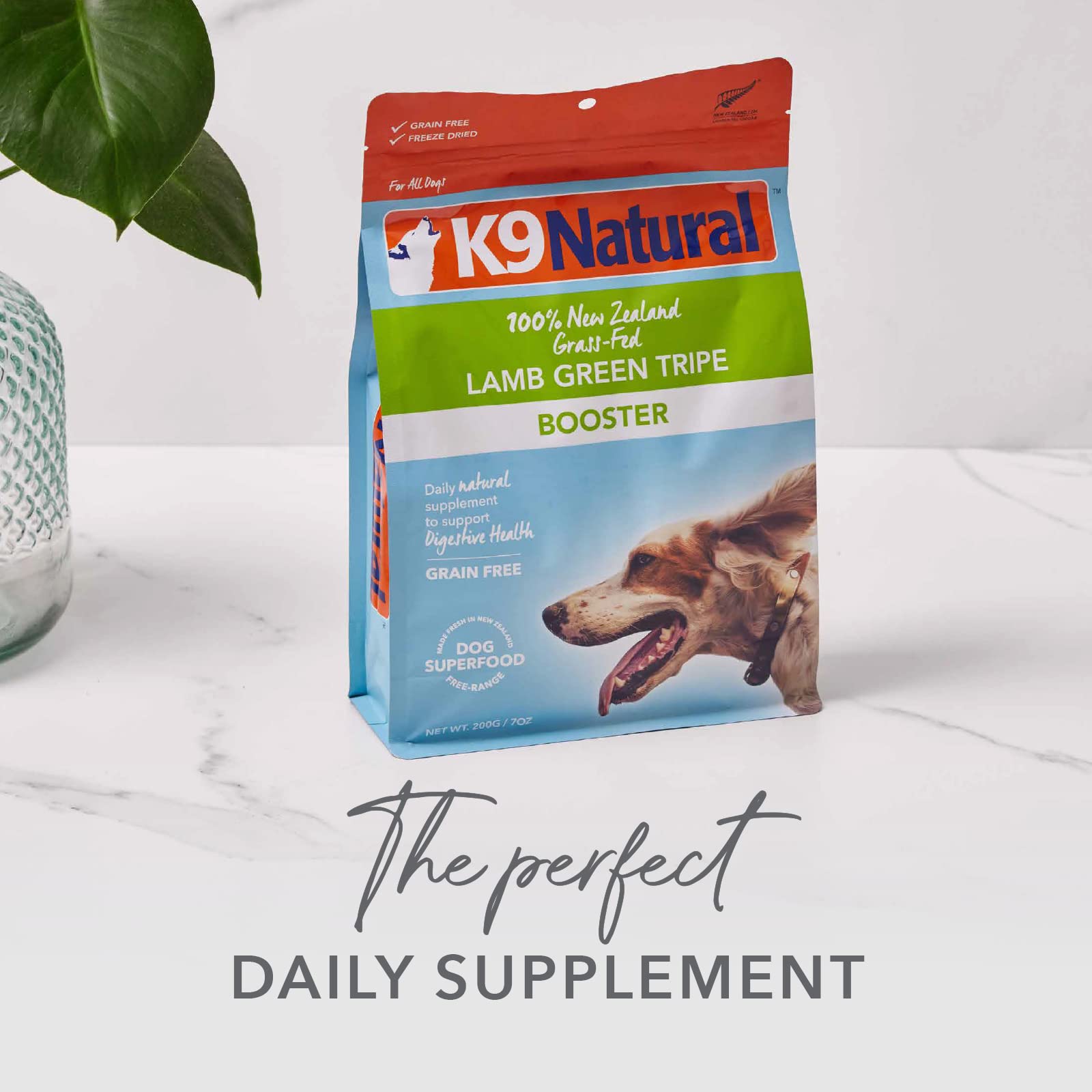 K9 Natural - Grain Free Freeze Dried Dog Food Supplement Booster - Beef Green Tripe, 8oz