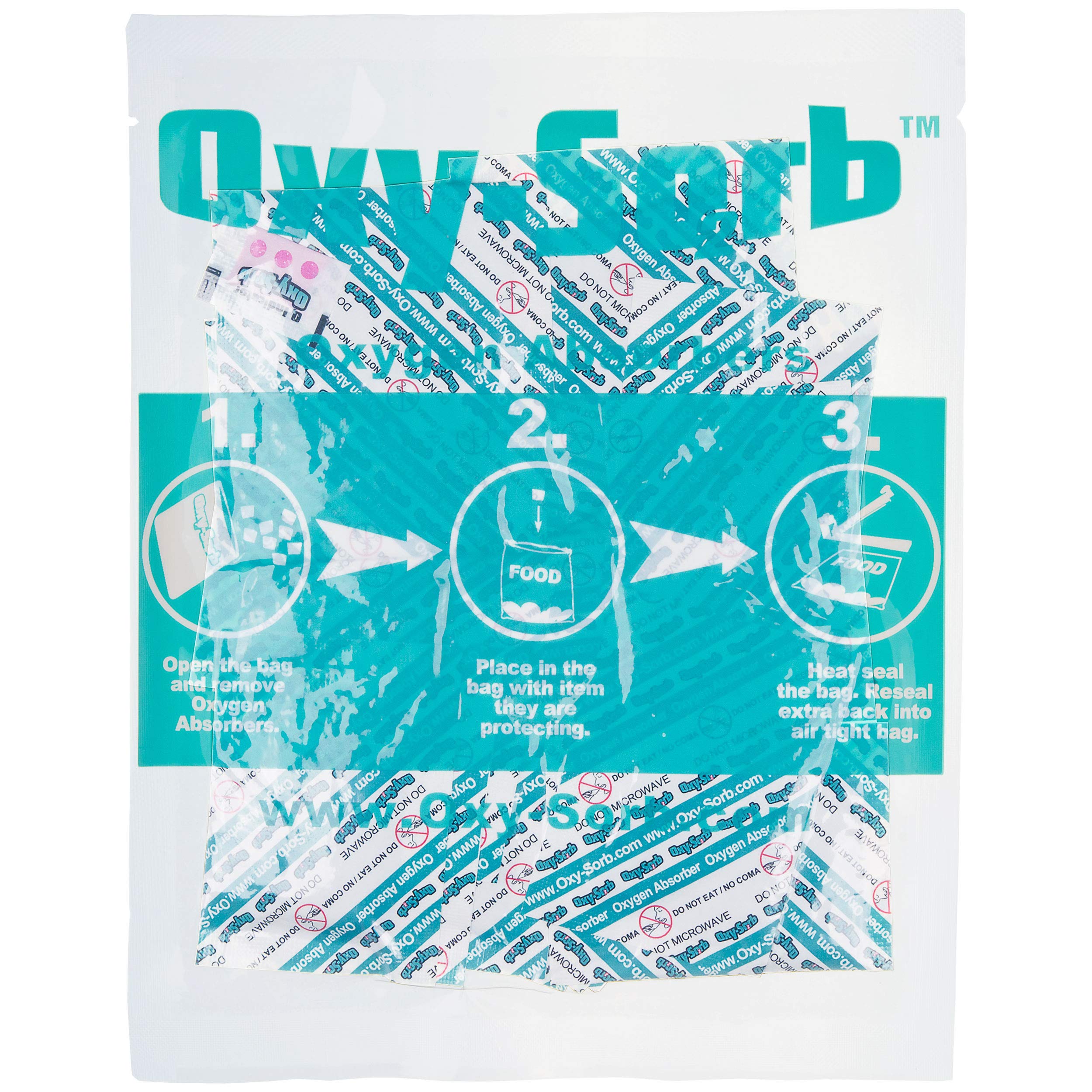 OxySorb 20cc Oxygen Absorbers for Food Storage (200 Pack) - Preserving Food Freshness with Food Grade Oxygen Absorbers for Long-Term Storage