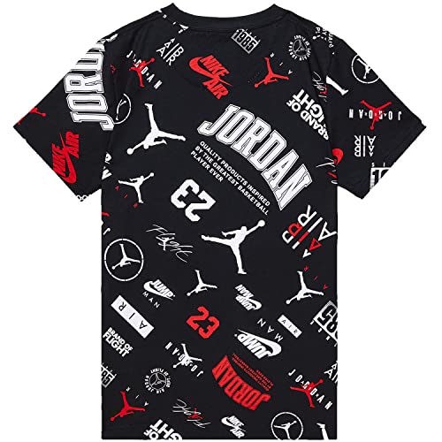 Jordan Boy's Levels All Over Print (Big Kids) Black MD (10-12 Big Kid)