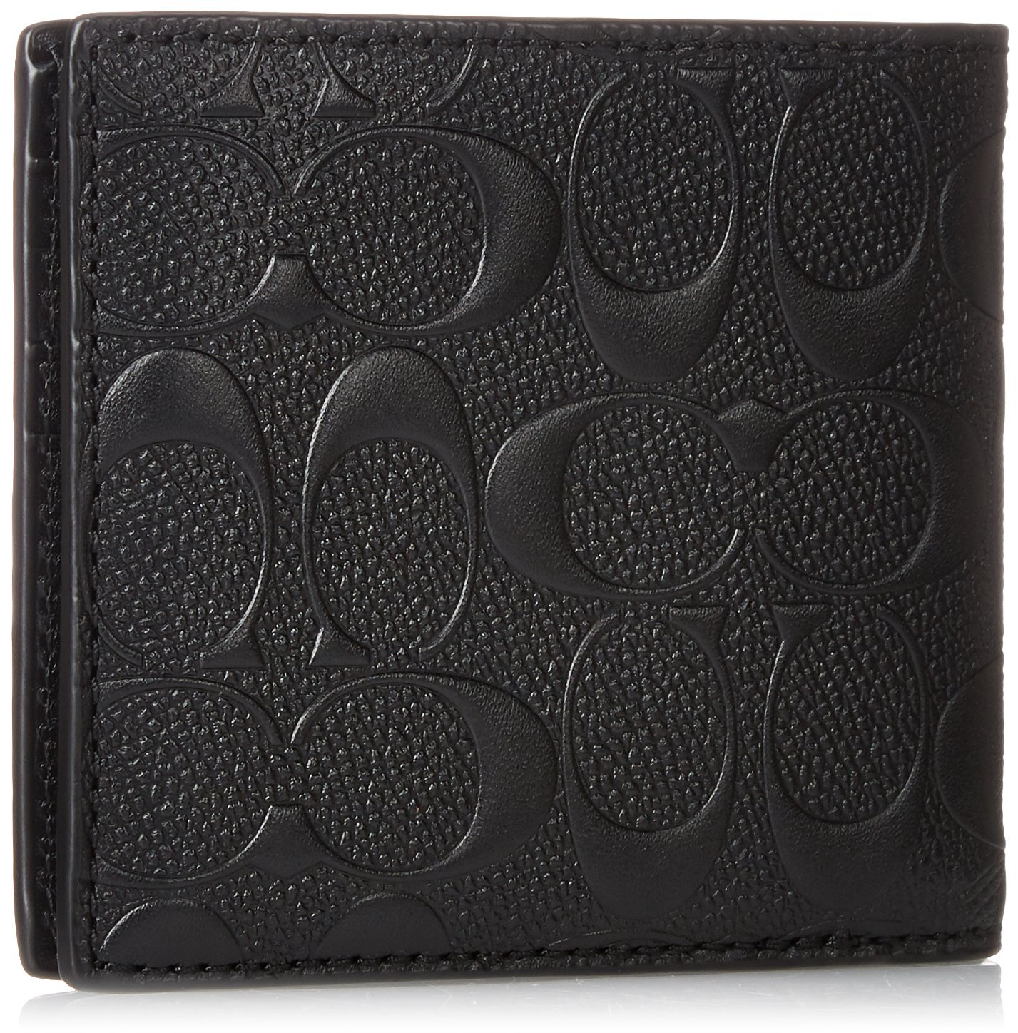 Coach Men's Coin Wallet, Black, One Size