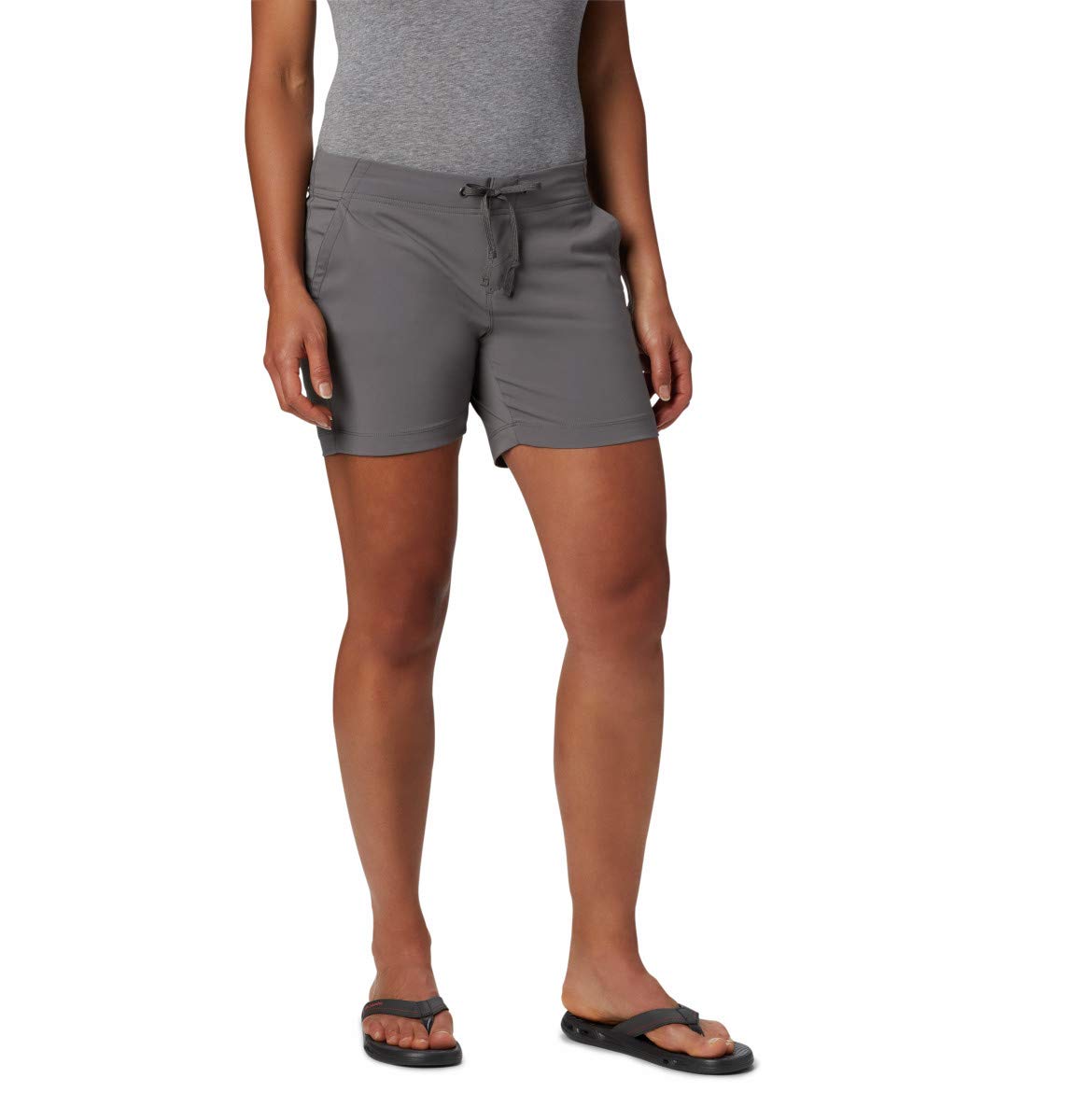 Columbia Women's Anytime Outdoor Short Shorts, City Grey, 4x5