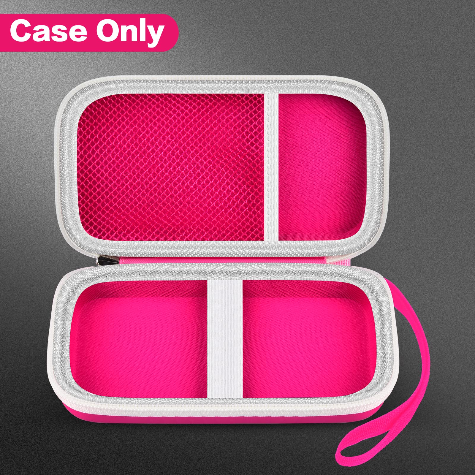 Case Only Compatible with Texas Instruments TI-30XIIS Scientific Calculator, Travel Office Calculators Storage Holder Bag with Extra Mesh Pocket for Pens, USB Cables and Accessories - Red