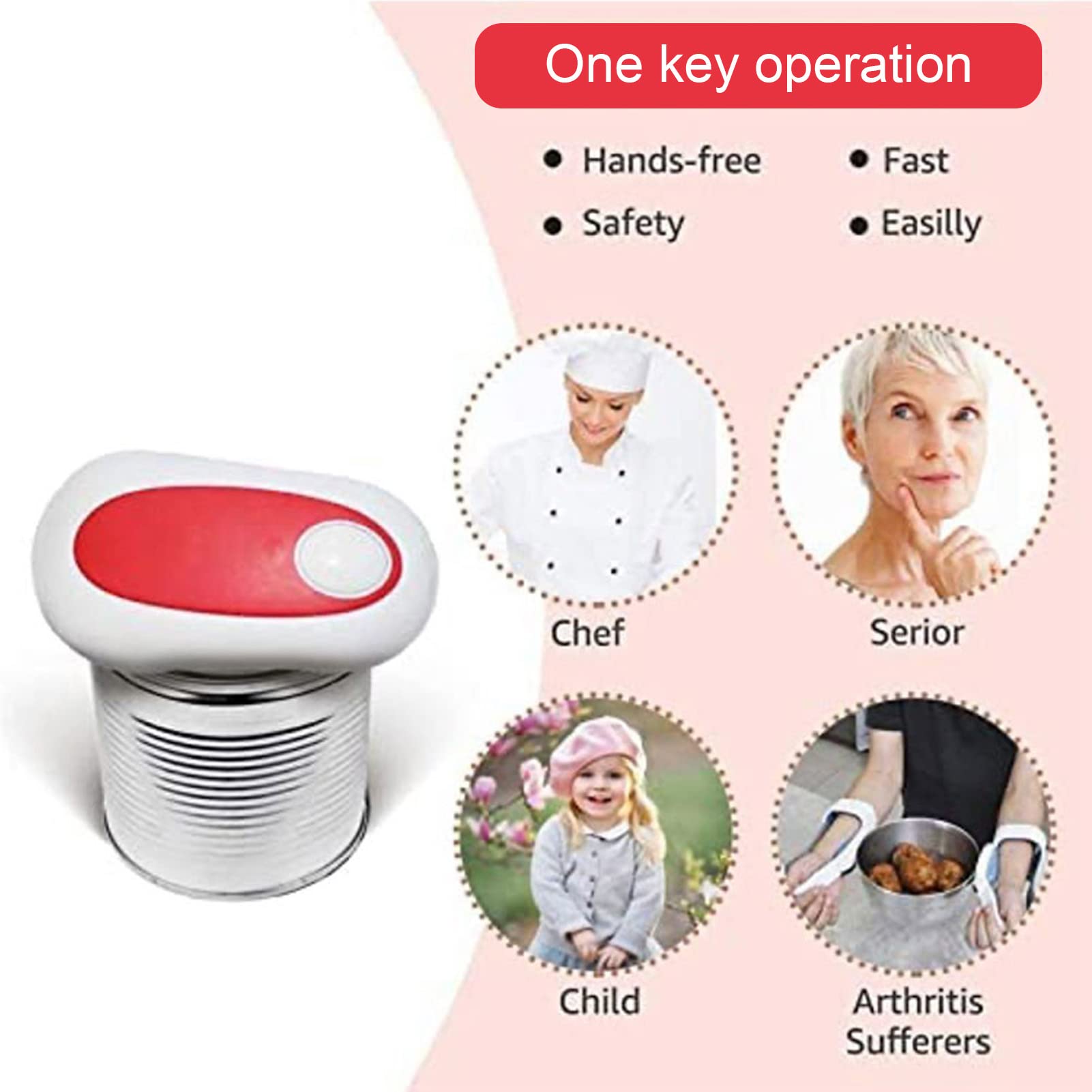 Can Opener, Automatic Can Opener Lightweight Automatic Wear Resistant for Daily Cooking for Open Bottles