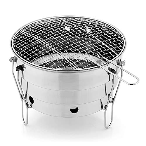 Charcoal Grill Outdoor Mini BBQ Grill Stainless Folding Barbecue Accessories Portable Cooking Tools for Camping
