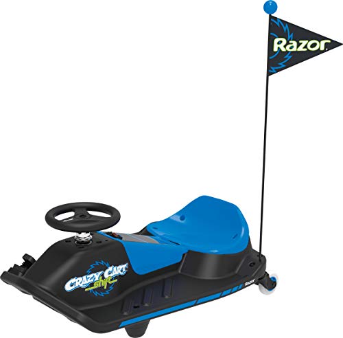 Razor Crazy Cart Shift 12V Electric Drifting Go Kart for Kids - High/Low Speed Switch and Simplified Drifting System & MX350 Dirt Rocket Electric Motocross Off-Road Bike for Age 13+