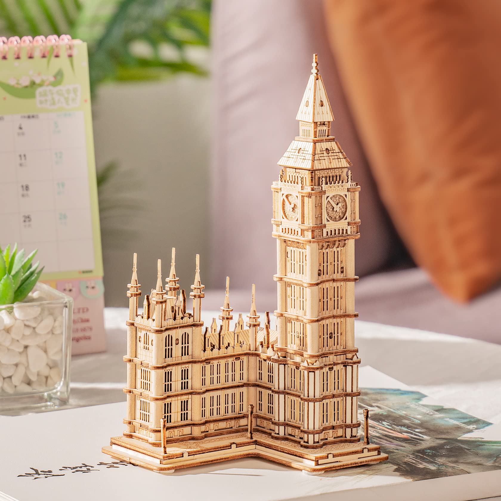 Rowood 3D Puzzles for Adults Wooden Model Kit Adult Craft Kit Gifts for Teens Age 14+ Big Ben