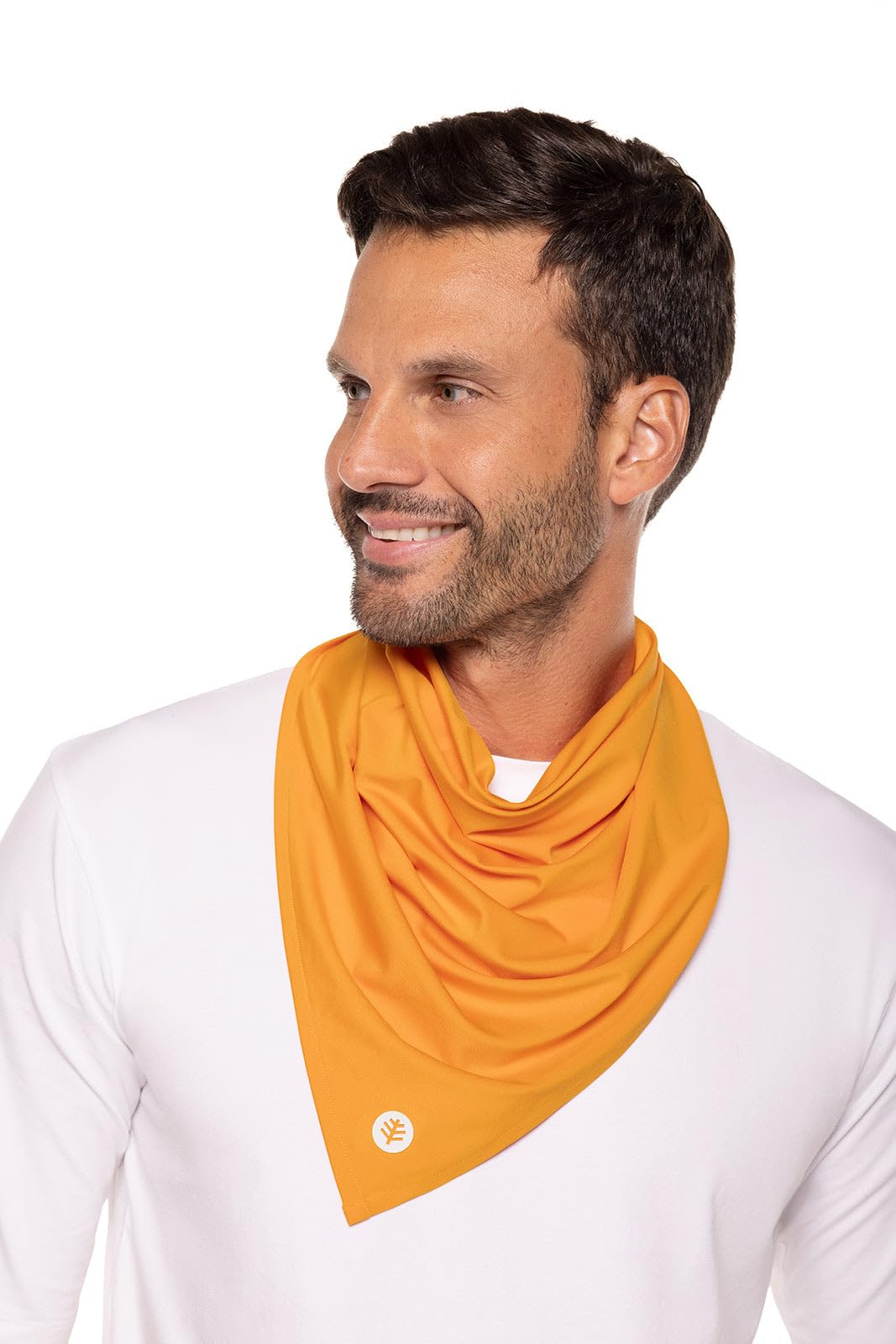 Coolibar UPF 50+ Men's Women's Virasana Performance Sun Bandana - Sun Protective (One Size- Charcoal Heather)