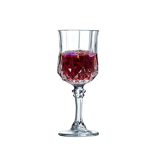 Cristal D'Arques Longchamp 2 Ounce Cordial Glass, Set of 6, 6 Count (Pack of 1), Clear