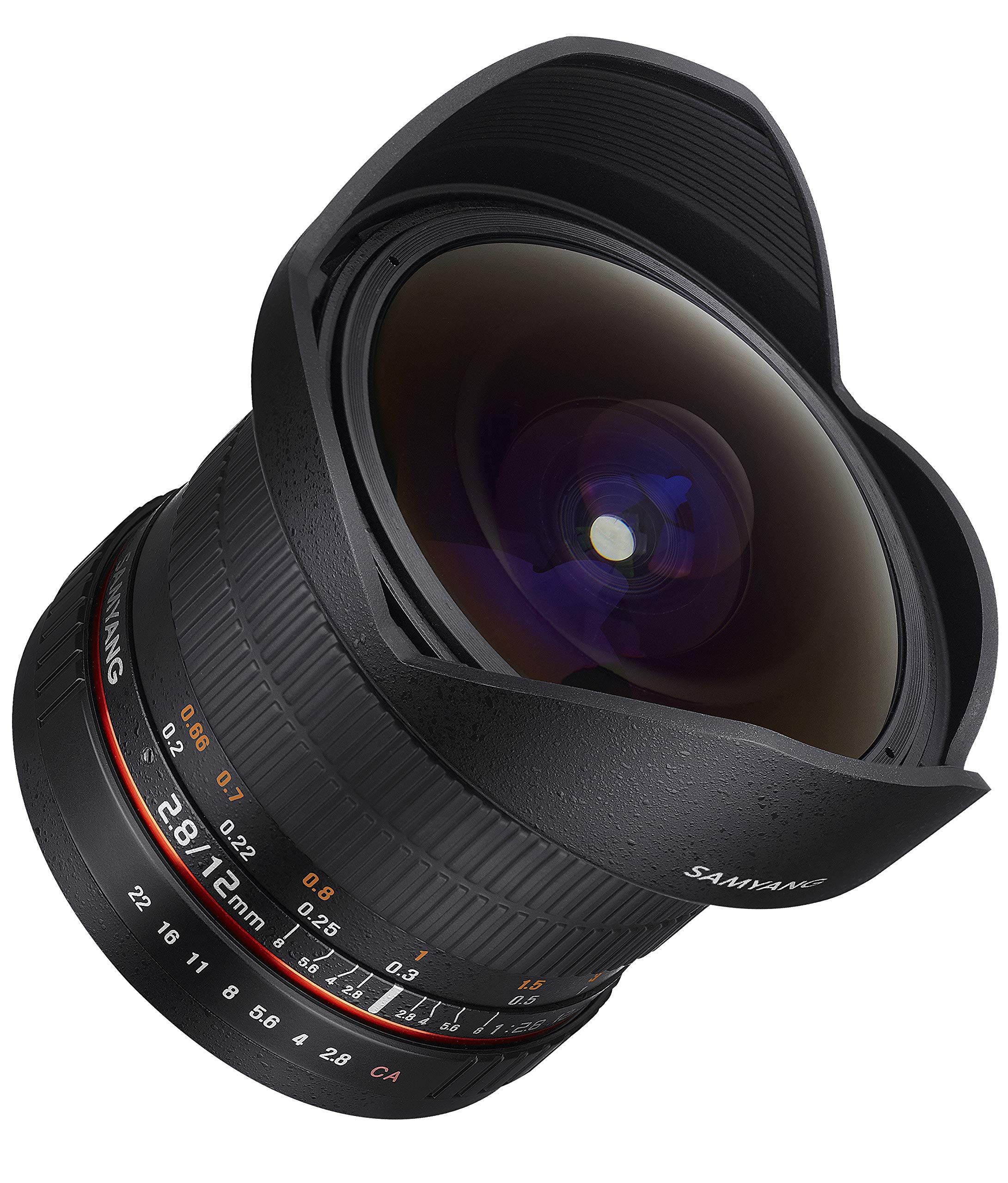 Samyang 12mm F2.8 Ultra Wide Fisheye Lens for Nikon DSLR Cameras - Full Frame Compatible