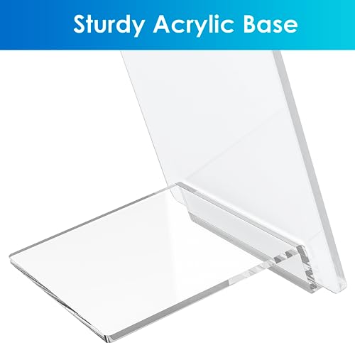 MaxGear Desktop Glass Dry Erase Board, Small Dry Erase Whiteboard with Stand 9.45" x 6.69", Toughened Glass Whiteboard for Desk with Erase, Acrylic Planner Memo Notepad to Do Lists for Office, Home