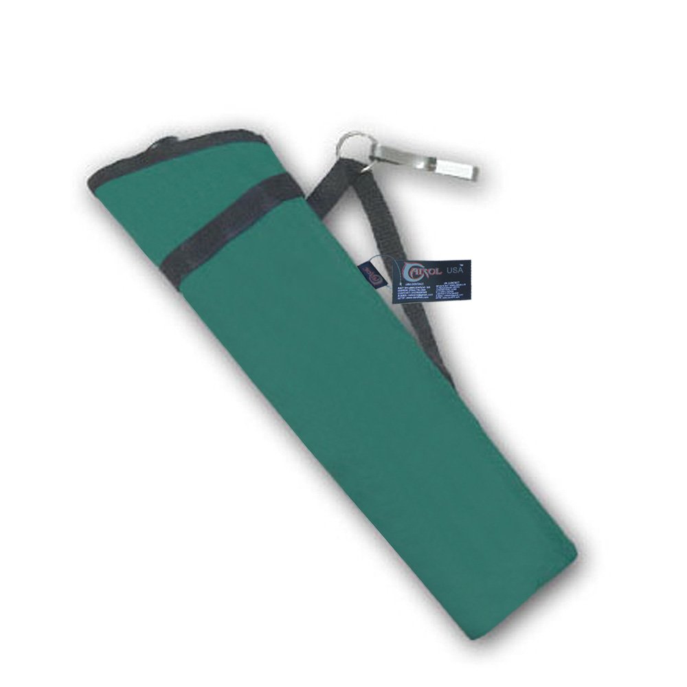 Carol Mohican Three Tubes Youth Archery Side/Hip Arrow Fabric Quiver FAQSA8419GREEN