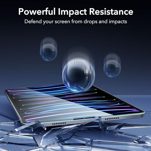 ESR 2 Pack Screen Protector for iPad Air 5th/4th Generation(2022/2020), iPad Pro 11 Inch (2022/2021/2020/2018) Screen Protector, Tempered Glass Film with Easy Application Tray, Anti-Scratch, HD